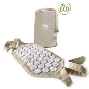 BED OF NAILS Bon Eco Strap Original Portable Organic Linen Targeted Acupressure Wrap