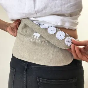 BED OF NAILS Bon Eco Strap Original Portable Organic Linen Targeted Acupressure Wrap
