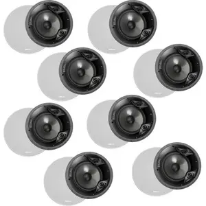 POLK AUDIO 80f/x-rt Vanishing 8" In Ceiling Speakers8 Pack - White
