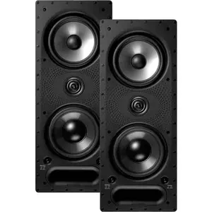 POLK AUDIO 265-ls Vanishing In Wall 3 Way Speakers - White