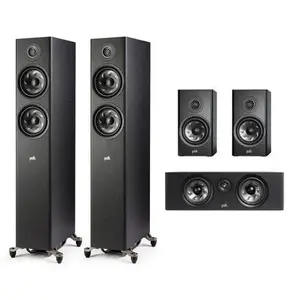 POLK AUDIO Reserve 5.0 Channel Home Theater Speaker Package - Black