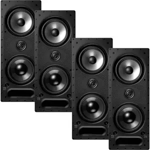 POLK AUDIO 265-ls Vanishing In Wall 3 Way Speakers - White