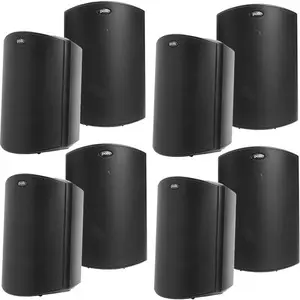 POLK AUDIO Atrium 5 All Weather Outdoor Loudspeakers8 Pack - Black