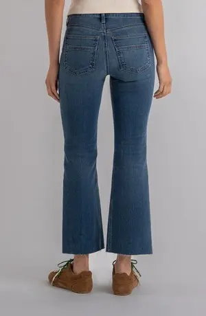 Kut From The Kloth Raw Hem Ankle Flare Jeans