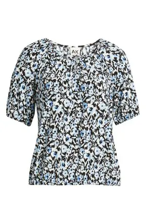 Anne Klein Floral Peasant Top