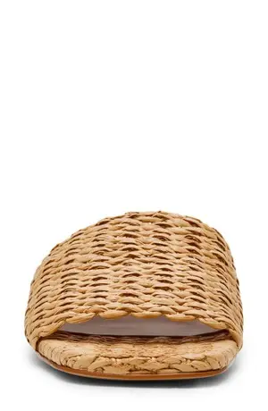 Steve Madden Montgomery Block Heel Sandal - Raffia