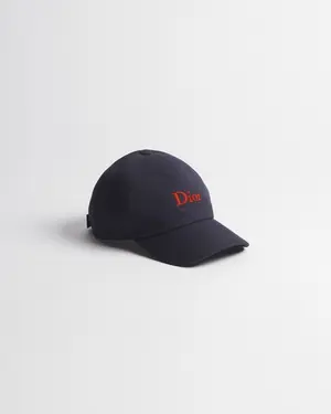 Dior Cap - Deep Blue Cotton Canvas