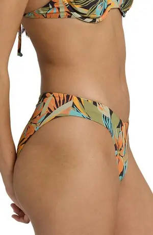 BILLABONG Des Tropiques Lowrider Bikini Bottoms - Black Multi