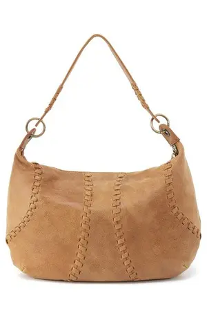 Hobo Opal Leather Shoulder Bag - Whiskey