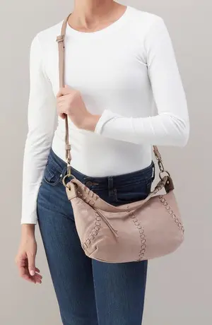 Hobo Mini Opal Leather Shoulder Bag - Hazel