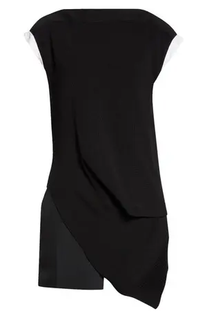 Sacai Suiting X Knit Dress - Black