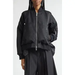 Sacai Nylon Twill Bomber Jacket - Black