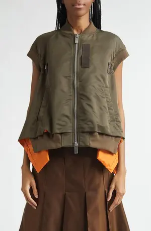 Sacai Collared Vests For Women