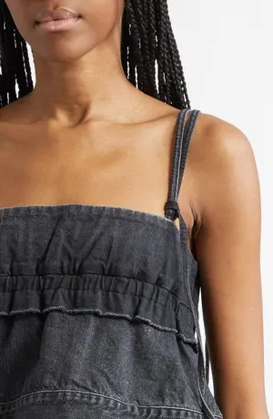 Sacai Crop Denim Camisole