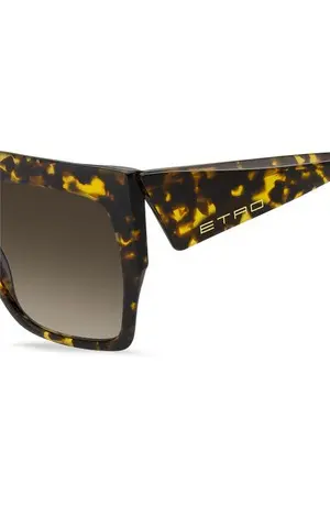 Etro 57mm Square Sunglasses - Havana/brown Sf