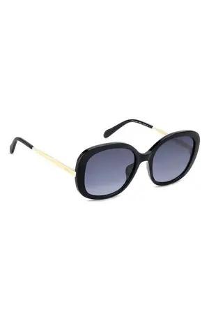 Fossil Gradient Oval Sunglasses - Black/dark Grey Sf