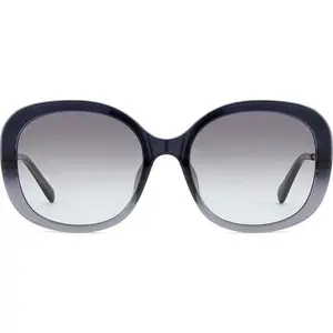 Fossil Gradient Oval Sunglasses - Blue Shaded/grey Green