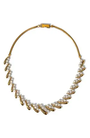 Nadri Phenom Cubic Zirconia Collar Necklace - Gold