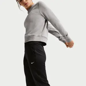 Nike High-waisted Full-length Knit Jogger Pants - Black