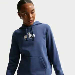 Nike Sportswear Club Fleece Graphic Pullover Hoodie - Blue