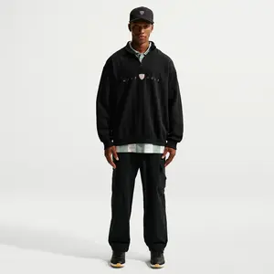 Nike Therma-fit Oversized 1/2-zip Top - Black