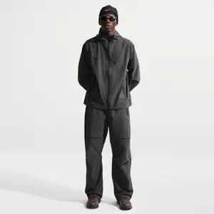 Nike Tech Dri-fit Woven Full-zip Windrunner Jacket - Grey