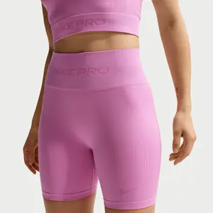 Nike Pro Seamless Dri-fit High-waisted 5" Biker Shorts - Purple