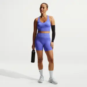 Nike Pro Seamless Dri-fit Cropped Tank Top - Blue