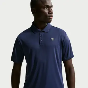 Nike Par Dri-fit Chest Logo Golf Polo - Blue