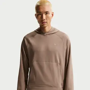 Nike Dri-fit Uv Protection Pullover Performance Hoodie - Brown