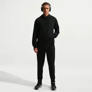 Nike Dri-fit Uv Protection Pullover Performance Hoodie - Black