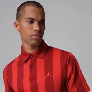JORDAN Sport Dri-fit Printed Golf Polo - Red