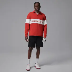 JORDAN Sport Dri-fit 1/4-zip Golf Top - Red