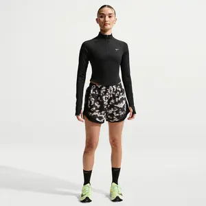 Nike Dri-fit Fitted 1/2-zip Running Top - Black