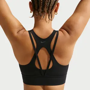 Nike Zenvy Light-support Padded Longline Sports Bra - Black