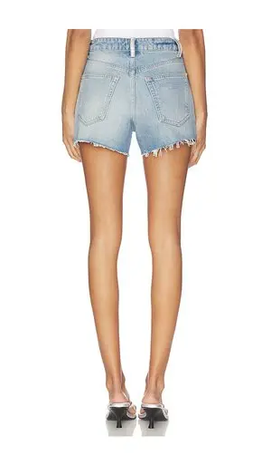 Alexander Wang Relaxed Denim Shorts With Embellished Belt Loops