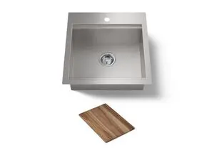 KOHLER Lyric Workstation 20-1/2" Top-/under-mount Single-bowl Bar Sink - One-color