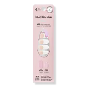 DASHING DIVA Glaze Design, Semi-cured Gel Nail Polish Stickers - Old School
