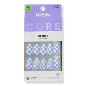 Kiss Core Design Medium Almond Press On Nails - Credit
