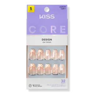 Kiss Core Design Short Coffin Press On Nails - Cheers