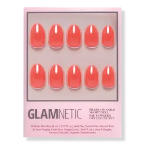 GLAMNETIC Lush Coral Press-on Nails - One-color
