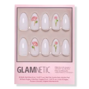 GLAMNETIC Floral Glow Press-on Nails - One-color