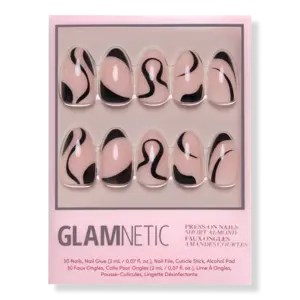 GLAMNETIC Ink Wave Press-on Nails - One-color
