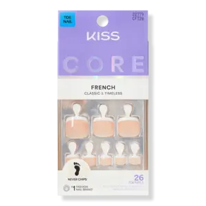 Kiss Core French Press On Toenails - Two Of A Kind