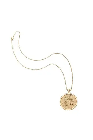 JANE WIN Gratitude Jw Original Pendant Coin - Gold