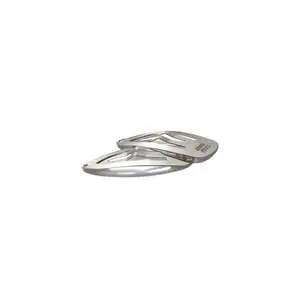 Miu Miu Metal Hair Clips - Steel Gray