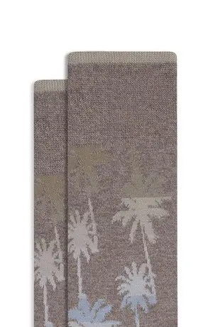 Bugatchi Palm Tree Pattern Dress Socks