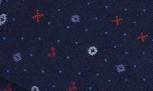 Bugatchi Patterned Mercerized Cotton Blend Dress Socks