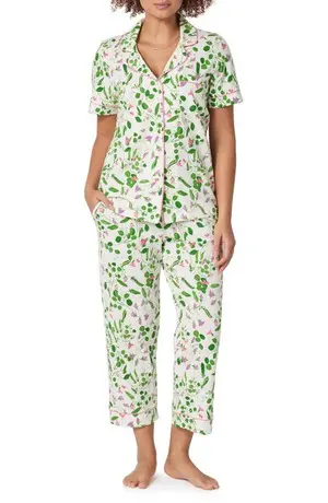 BEDHEAD PAJAMAS Stretch Cotton Jersey Pajamas - Peas In A Pod