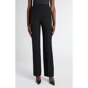 Alexander McQueen High-waist Wool Tuxedo Straight-leg Pants